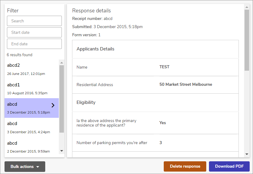 View form responses - OpenForms Help Center
